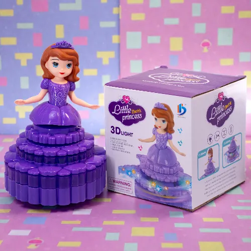 Dancing Rotate Little Electric Princess Doll With Music And 3D Lights ...