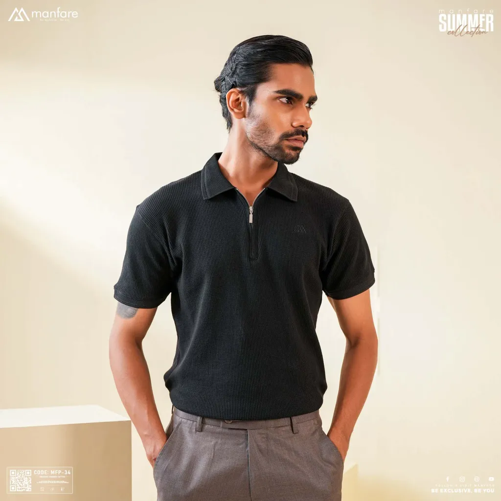 Premium Zipper Polo For Men | MFP-34